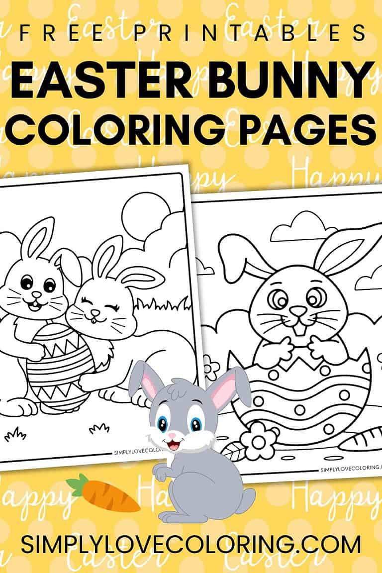 31 Easter Bunny Coloring Pages (Free PDF Printables) - Simply Love Coloring
