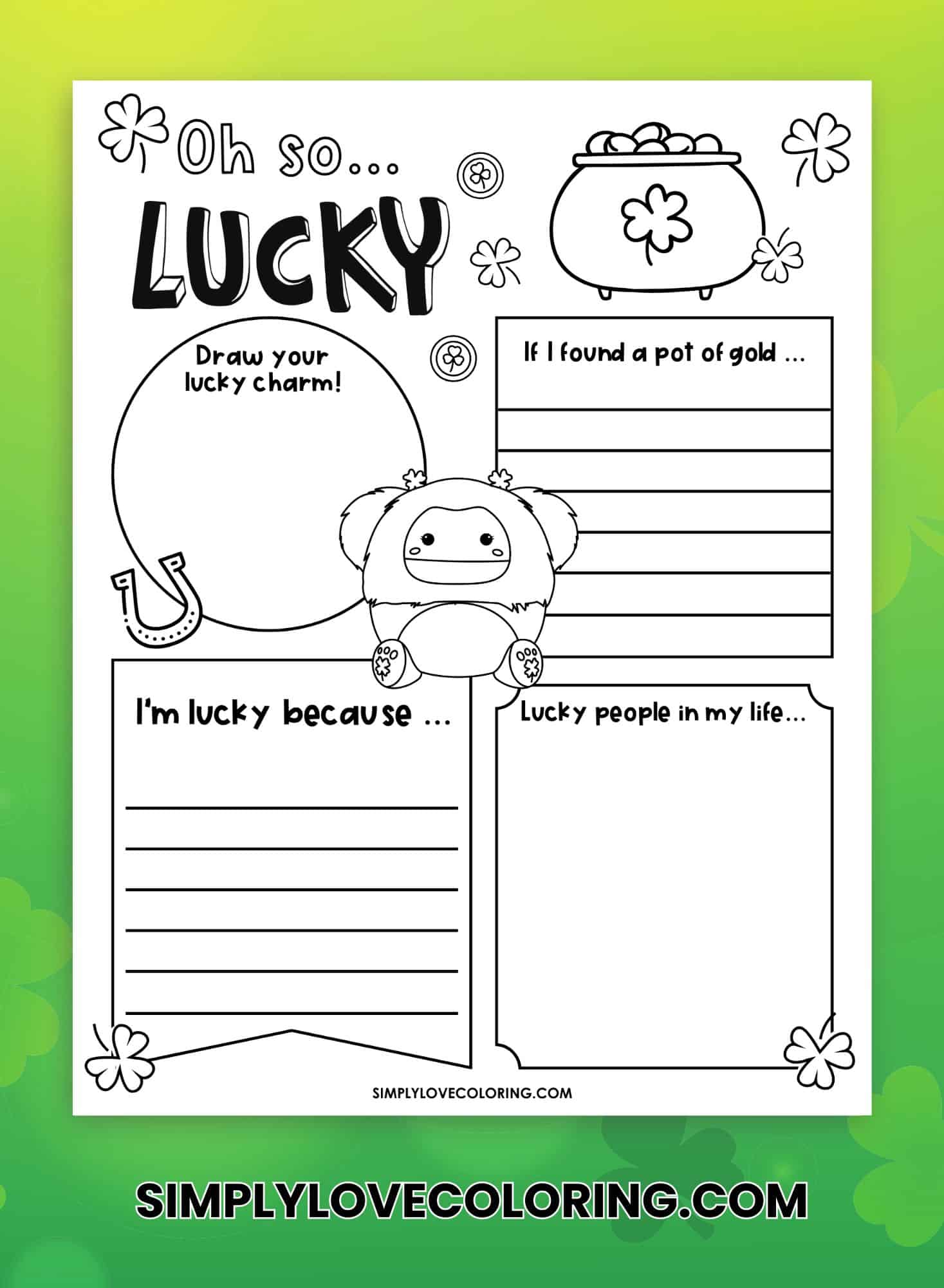 18 Squishmallow Bren the Bigfoot St. Patrick's Day Activities (Free PDF ...