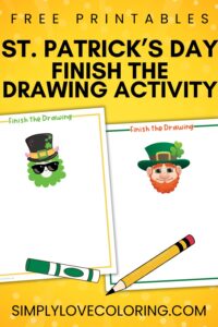13 St. Patrick's Day Finish the Drawing (Free PDF Printables) - Simply ...