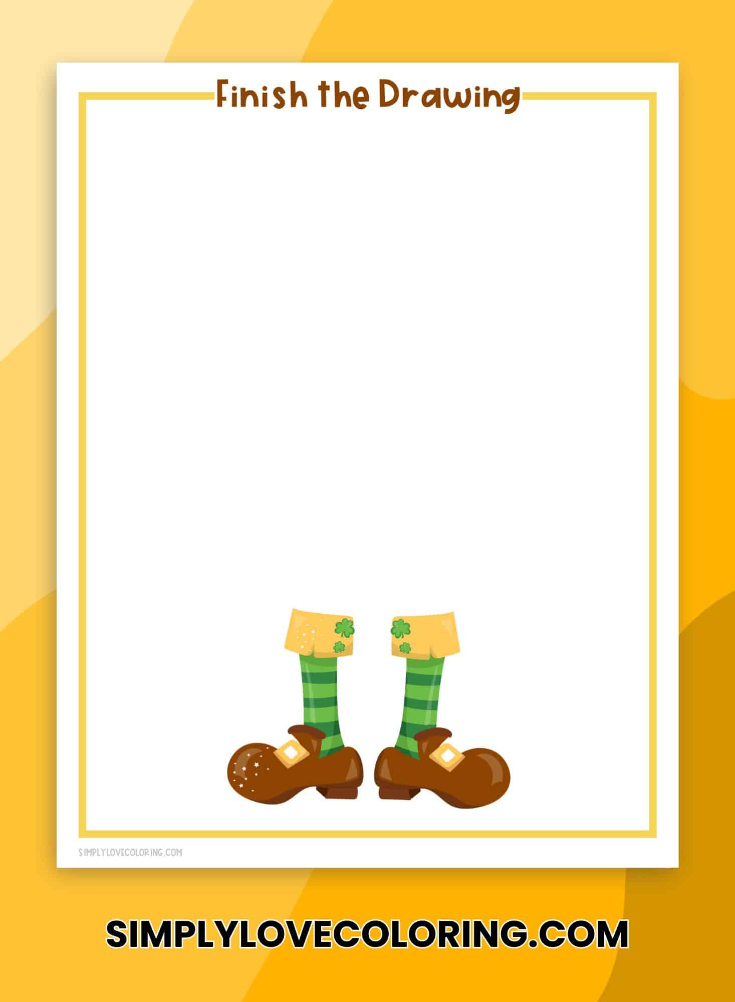 13 St. Patrick's Day Finish the Drawing (Free PDF Printables) - Simply ...