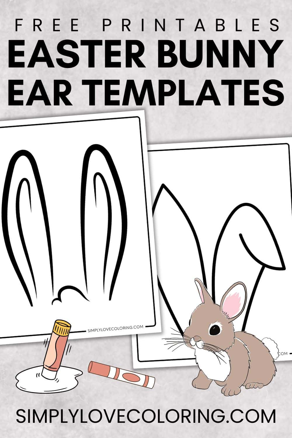 17 Printable Easter Bunny Ears (Free PDF Downloads) - Simply Love Coloring