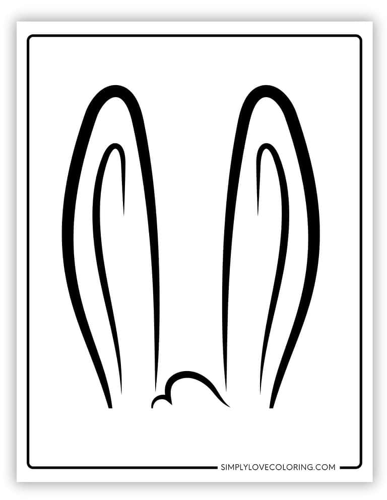 17 Printable Easter Bunny Ears (Free PDF Downloads) - Simply Love Coloring