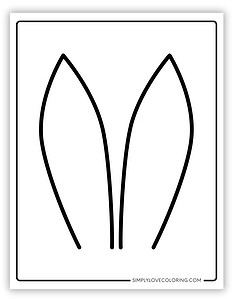 17 Printable Easter Bunny Ears (Free PDF Downloads) - Simply Love Coloring