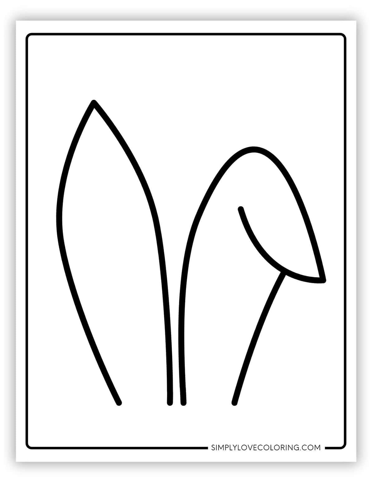 17 Printable Easter Bunny Ears (Free PDF Downloads) - Simply Love Coloring