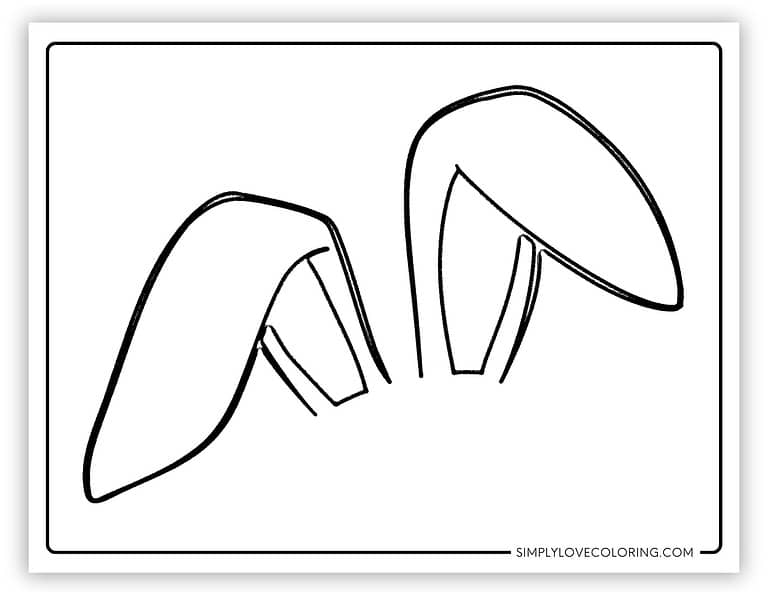 17 Printable Easter Bunny Ears (Free PDF Downloads) - Simply Love Coloring