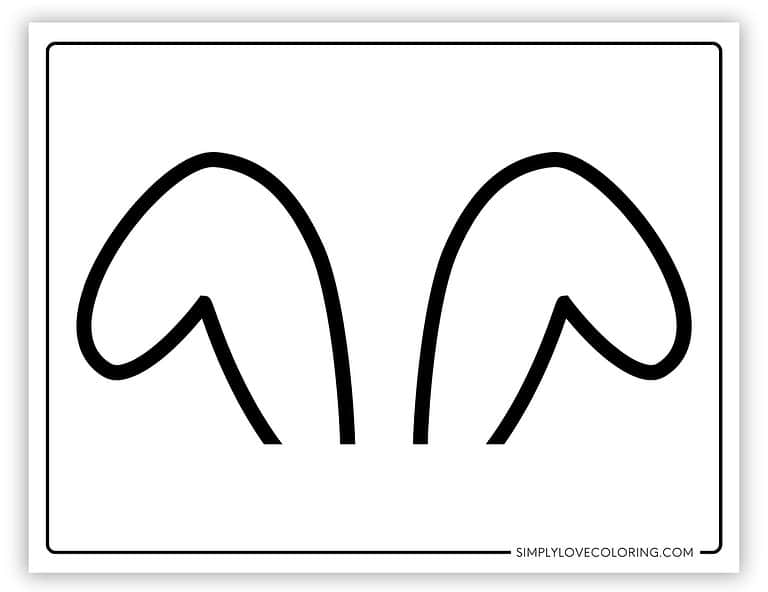 17 Printable Easter Bunny Ears (Free PDF Downloads) - Simply Love Coloring