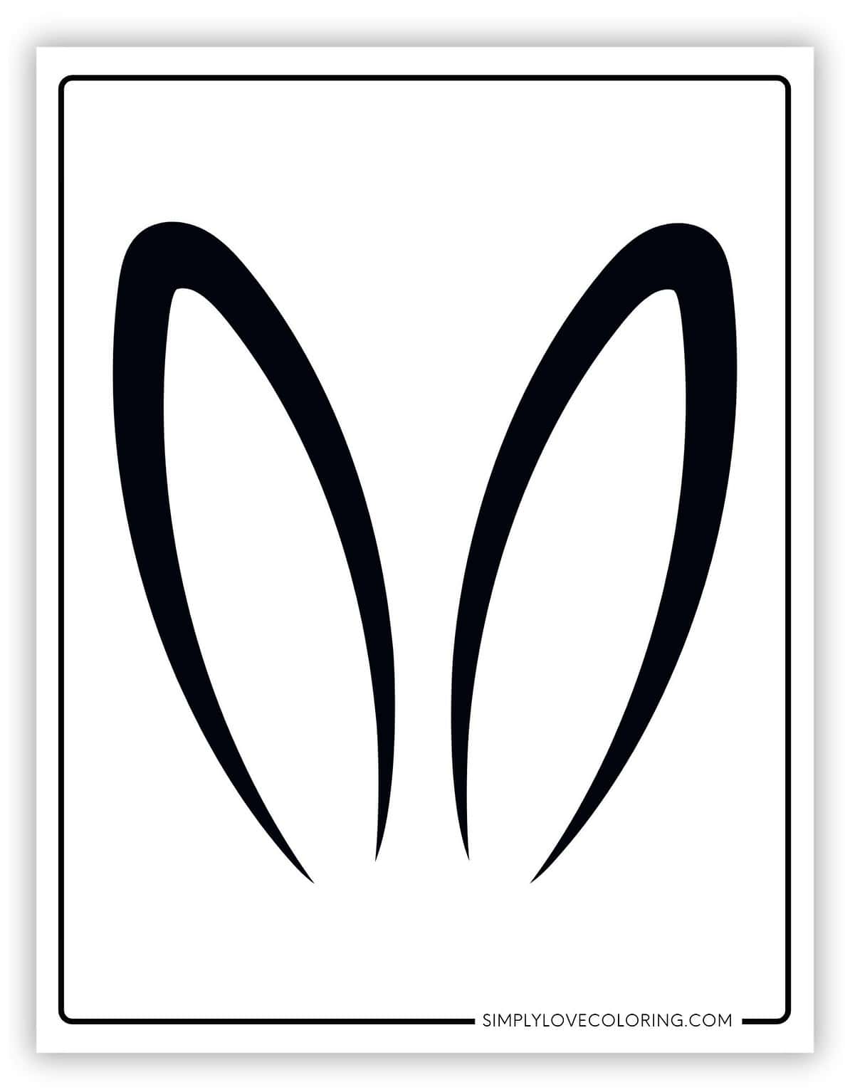 17 Printable Easter Bunny Ears (Free PDF Downloads) - Simply Love Coloring