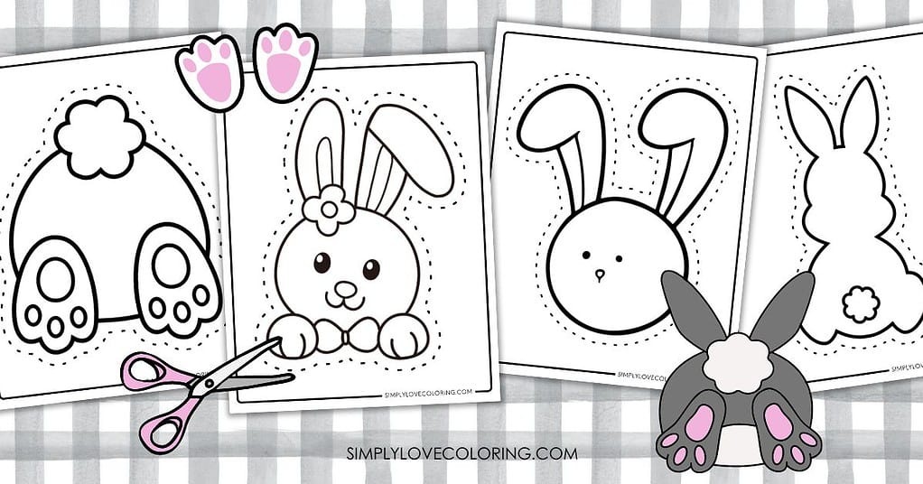39 Rabbit Scissor Skills (Free PDF Printables) - Simply Love Coloring
