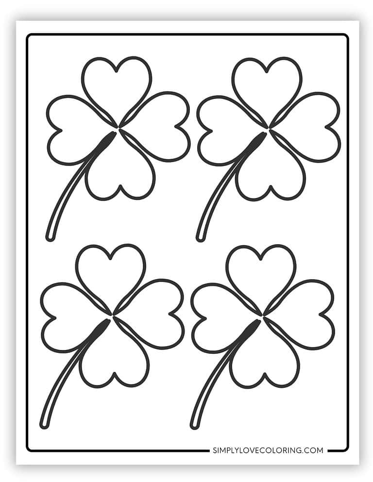 96 Shamrock Template Printables (Free PDF Downloads) - Simply Love Coloring