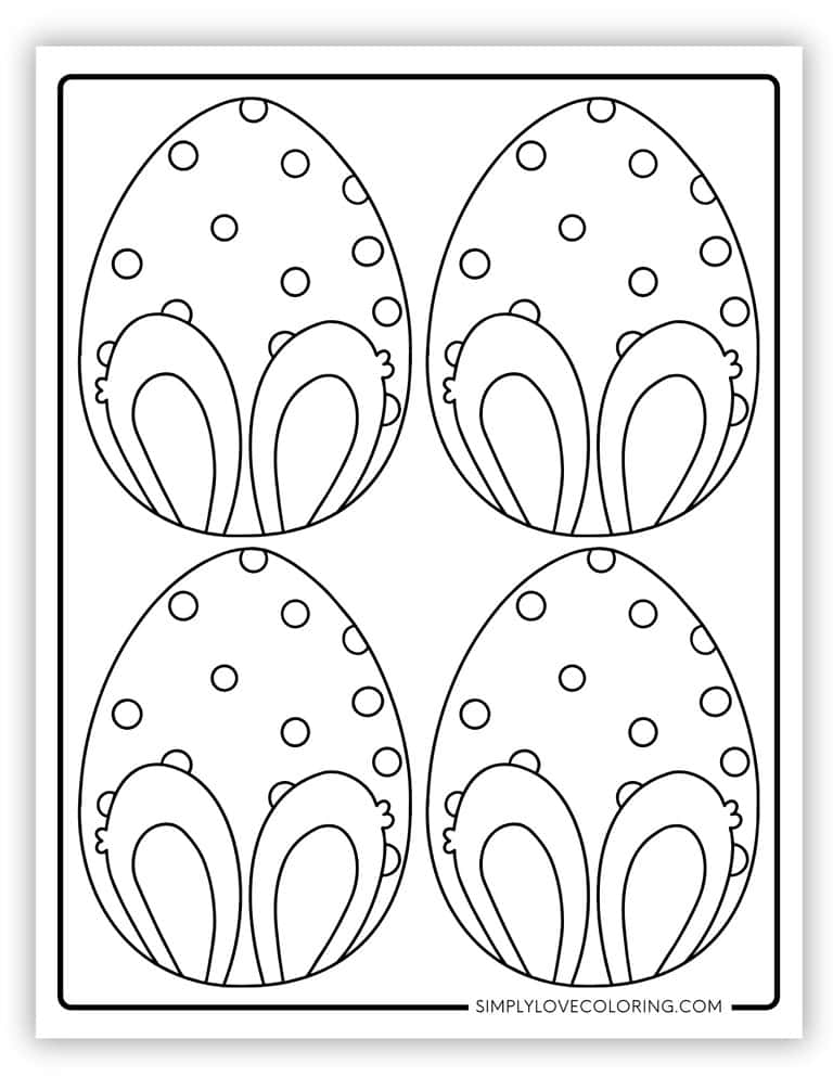 40 Easter Egg Template Designs (Free PDF Printables) - Simply Love Coloring