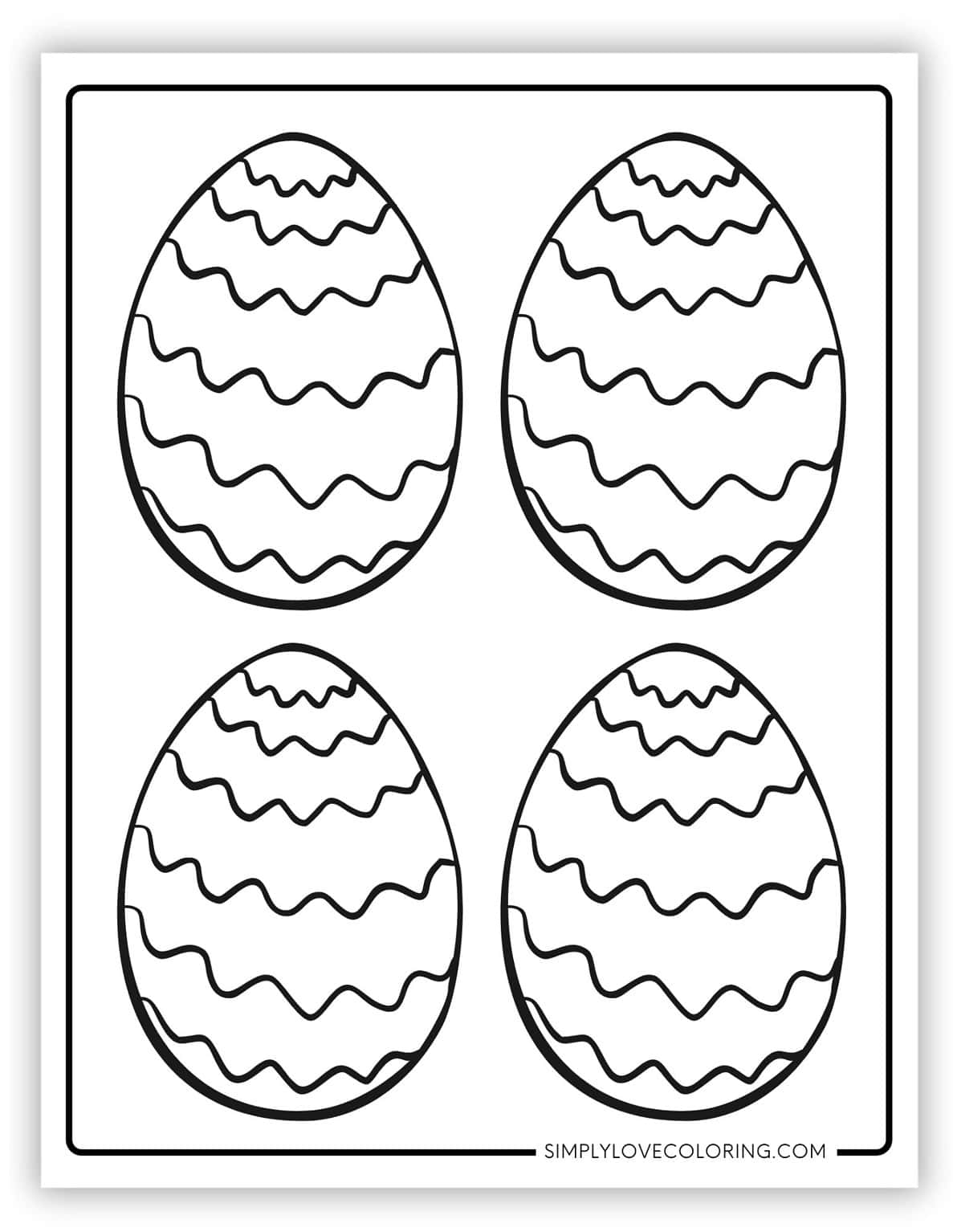 40 Easter Egg Template Designs (Free PDF Printables) - Simply Love Coloring