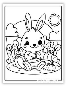 31 Easter Bunny Coloring Pages (Free PDF Printables) - Simply Love Coloring