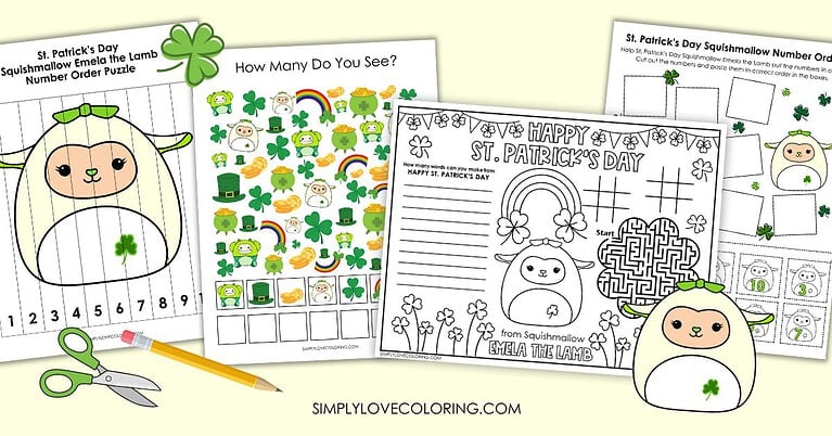 19 Squishmallow Emela the Lamb St. Patrick's Day Activities (Free PDF ...