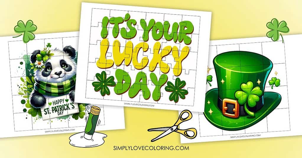 St. Patrick's Day Jigsaw Puzzle Printable (Free PDF Downloads) - Simply ...