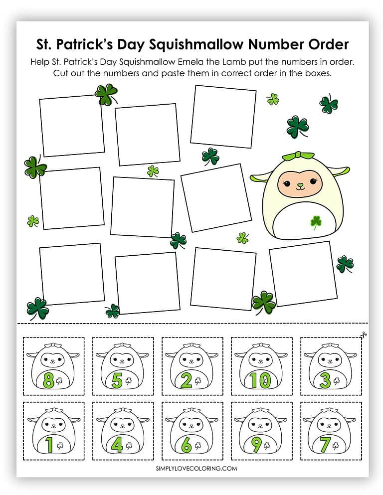 19 Squishmallow Emela the Lamb St. Patrick's Day Activities (Free PDF ...