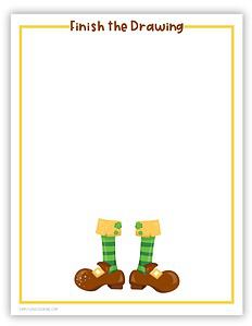 13 St. Patrick's Day Finish the Drawing (Free PDF Printables) - Simply ...
