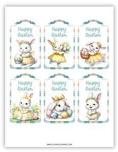 154 Printable Easter Basket Tags (Free PDF Printables) - Simply Love ...