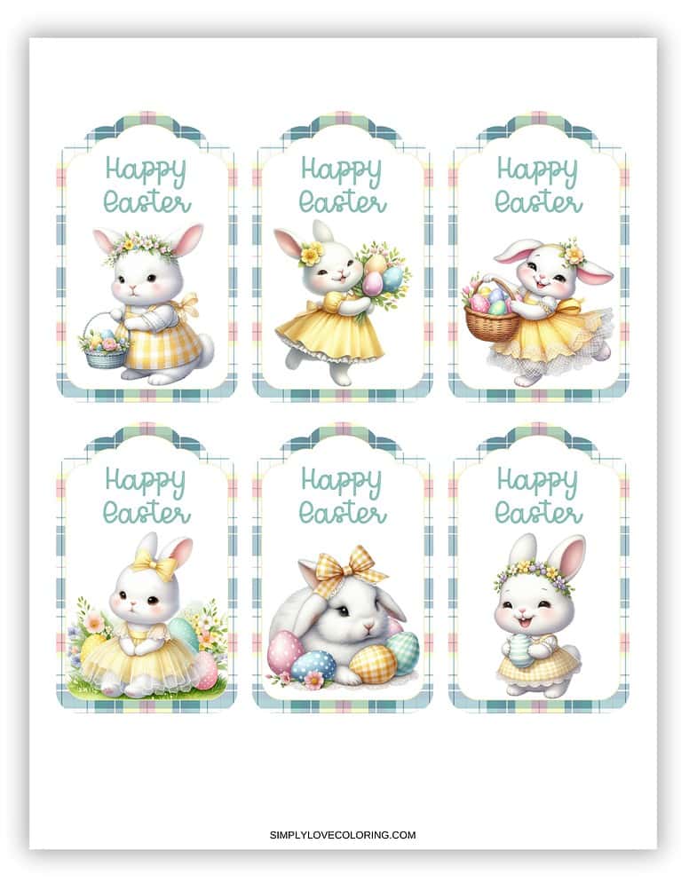 154 Printable Easter Basket Tags (Free PDF Printables) - Simply Love ...