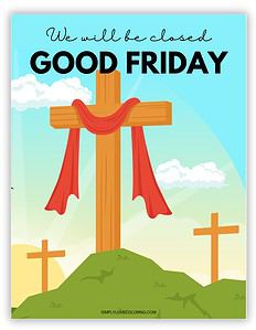 Good Friday Closed Sign Printable (Free PDF Downloads) - Simply Love ...