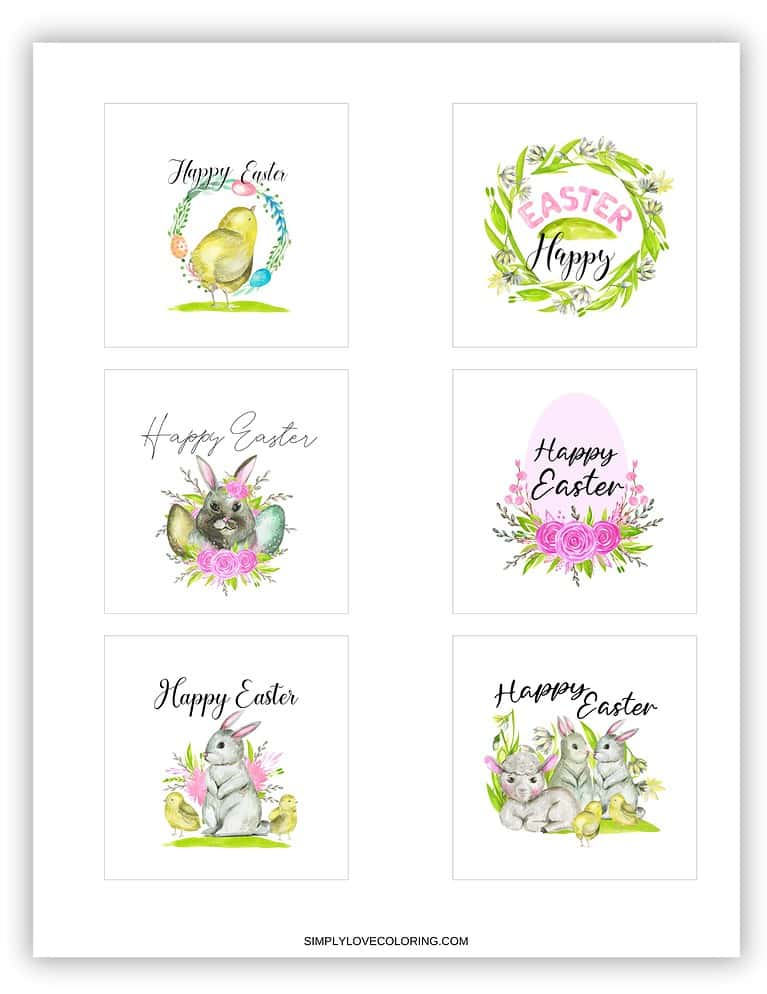 154 Printable Easter Basket Tags (Free PDF Printables) - Simply Love ...