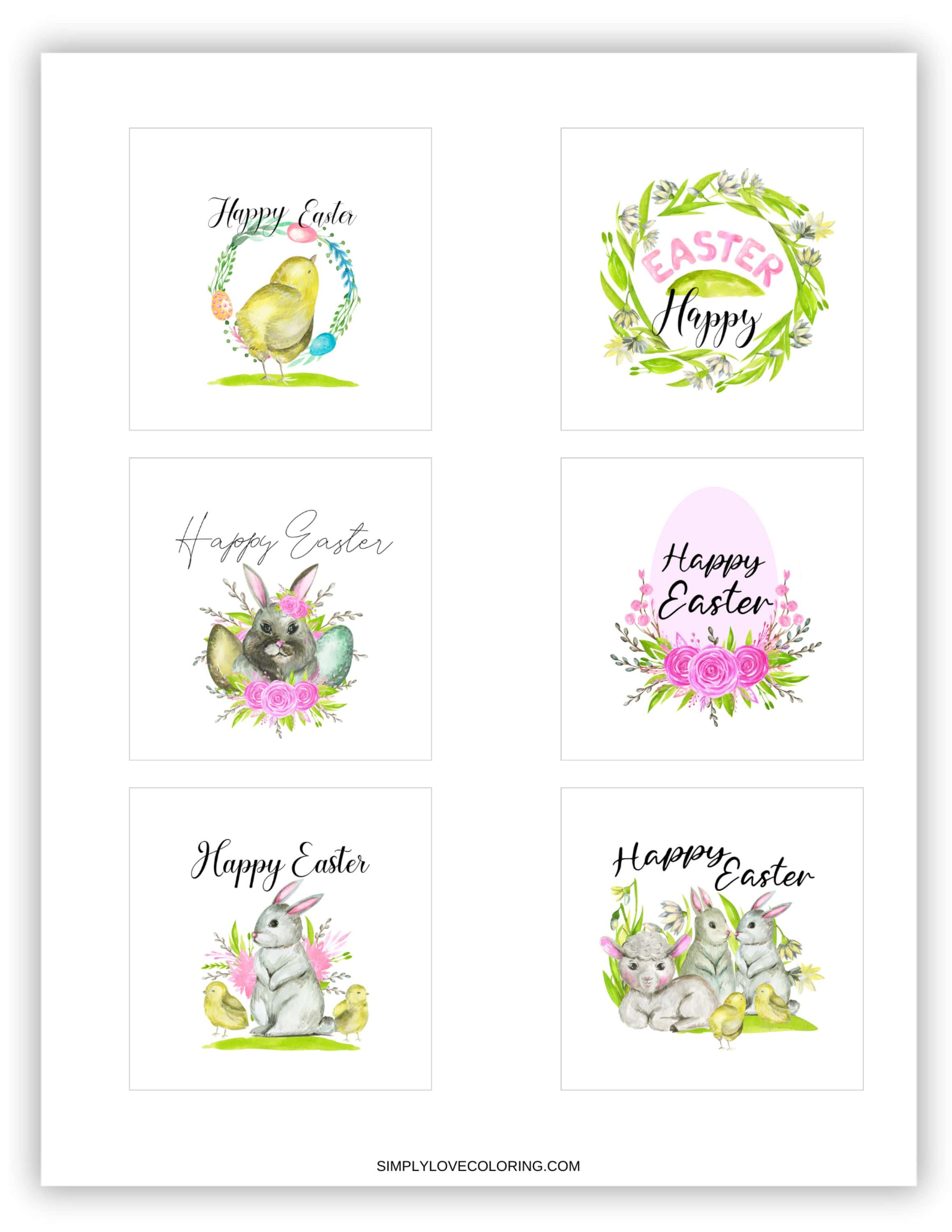 154 Printable Easter Basket Tags (Free PDF Printables) - Simply Love ...