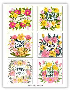 154 Printable Easter Basket Tags (Free PDF Printables) - Simply Love ...