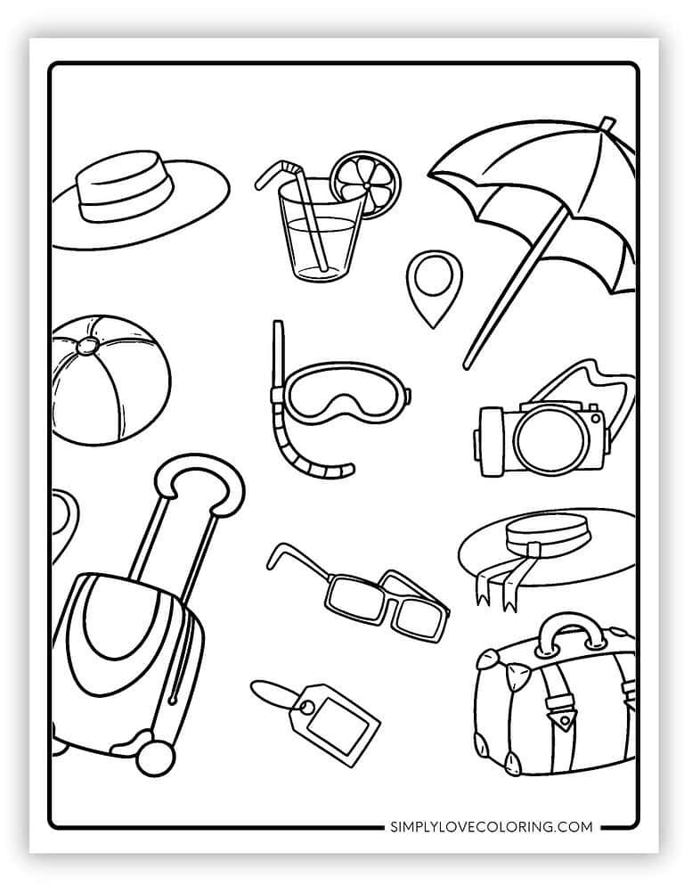 Fun Beach Ball Coloring Pages (Free PDF Printables) - Simply Love Coloring