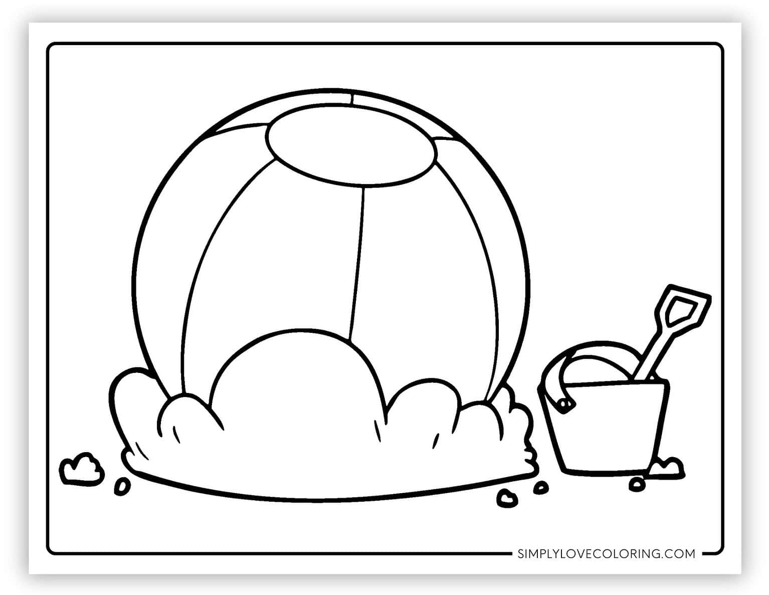 Fun Beach Ball Coloring Pages (Free PDF Printables) - Simply Love Coloring