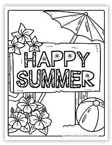 Fun Beach Ball Coloring Pages (Free PDF Printables) - Simply Love Coloring