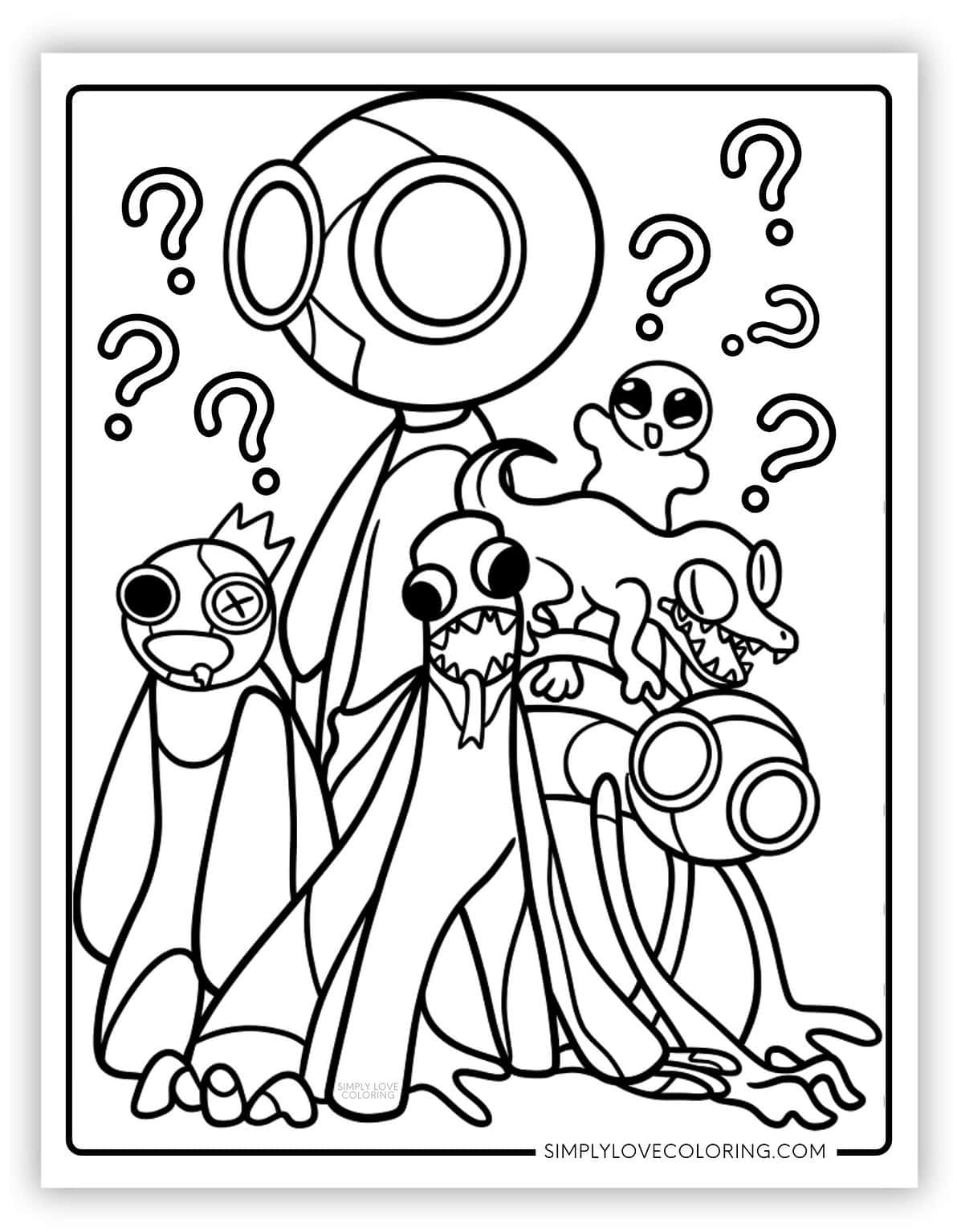 24 Rainbow Friends Coloring Pages (Free PDF Printables) - Simply Love ...