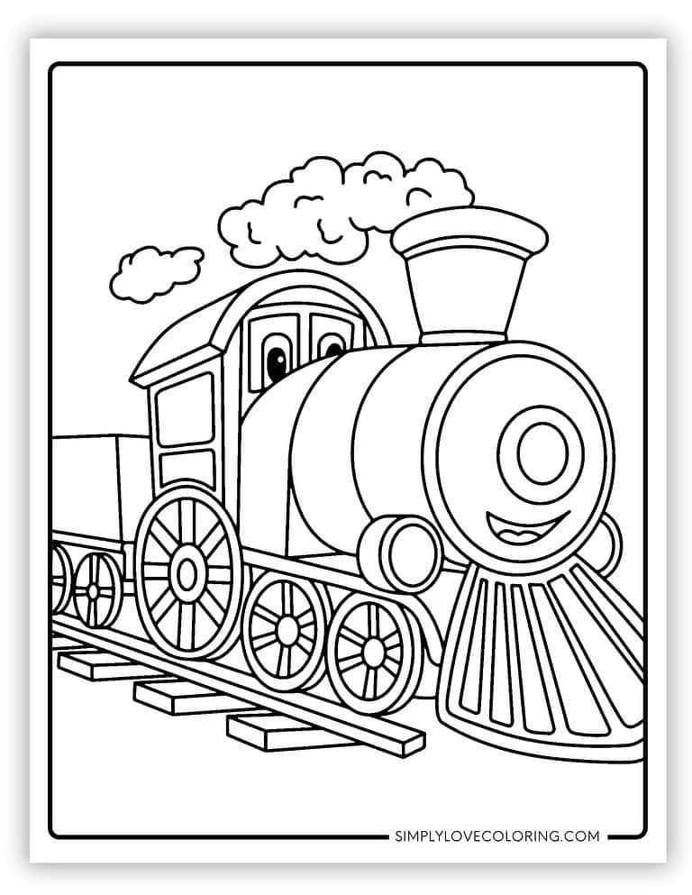 Train Coloring Pages (Free PDF Printables) - Simply Love Coloring