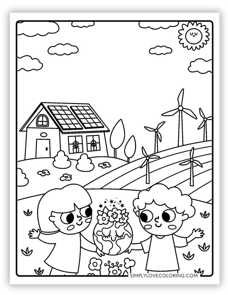 17 Earth Day Coloring Pages (Free PDF Printables) - Simply Love Coloring
