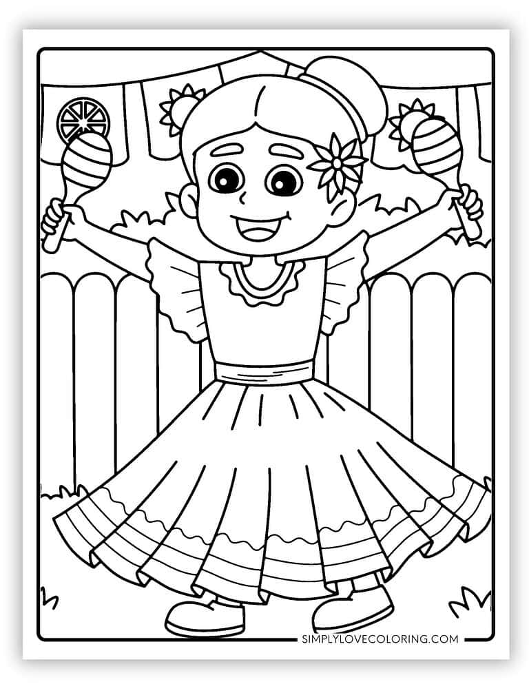 19 Fun Cinco de Mayo Coloring Pages (Free PDF Printables) - Simply Love ...