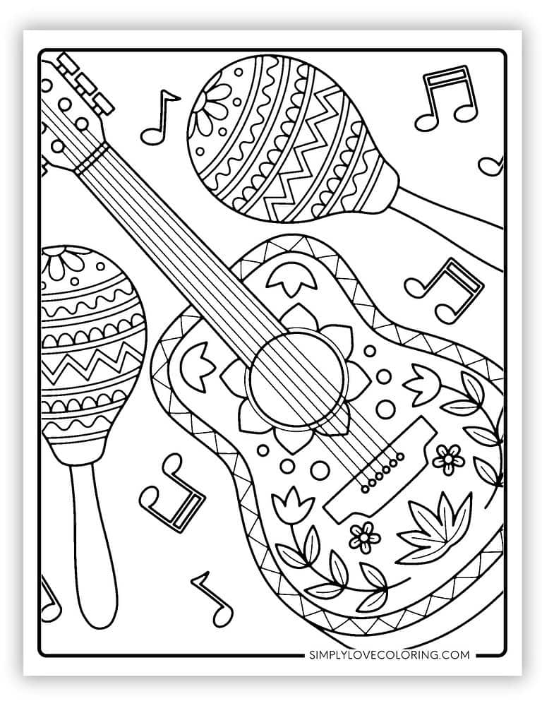 19 Fun Cinco de Mayo Coloring Pages (Free PDF Printables) - Simply Love ...
