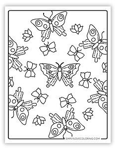 24 Cute Butterfly Coloring Pages (Free PDF Printables) - Simply Love ...
