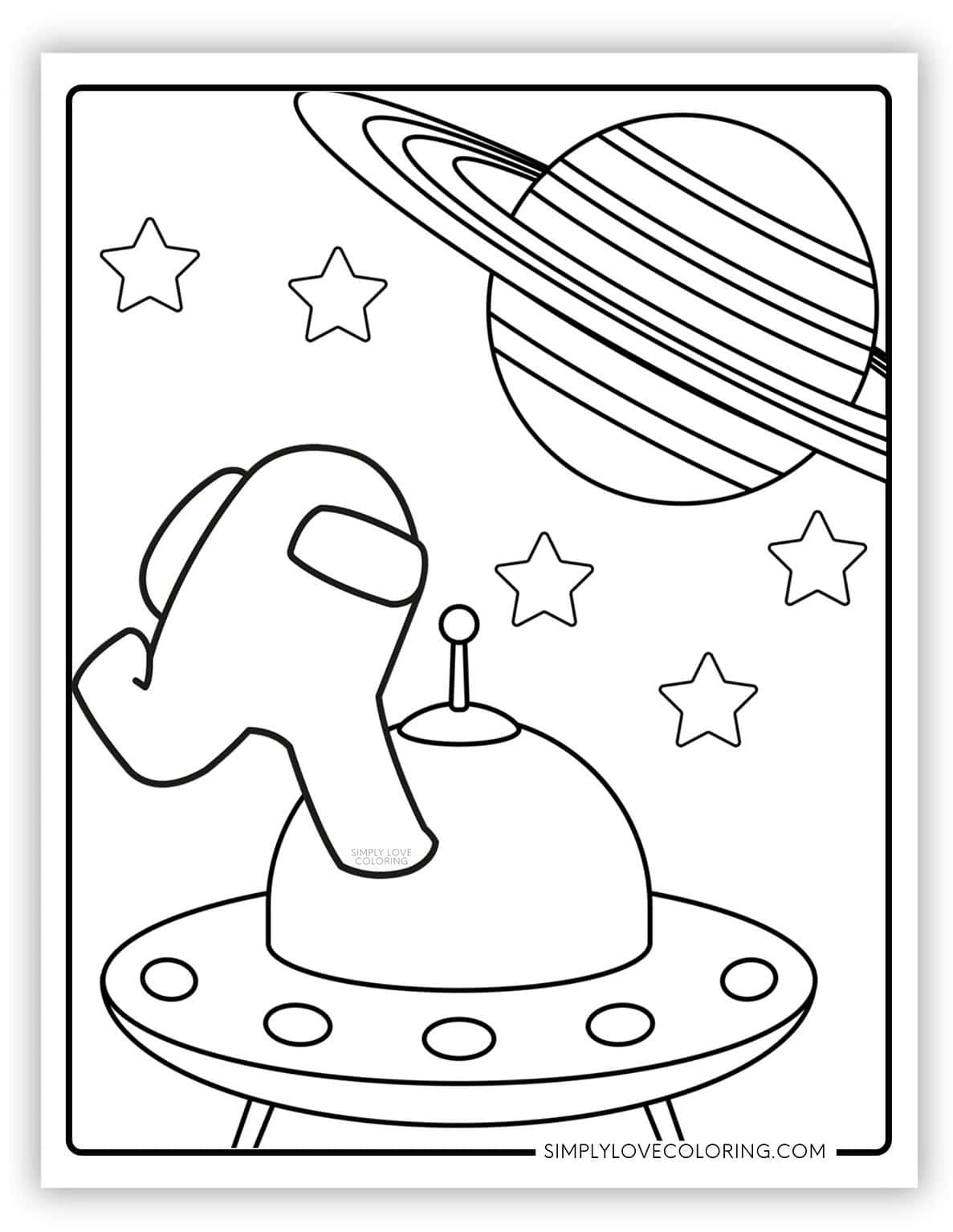Among Us Coloring Pages (Free PDF Printables) - Simply Love Coloring