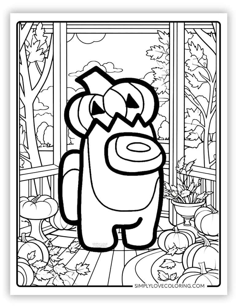 Among Us Coloring Pages (Free PDF Printables) - Simply Love Coloring