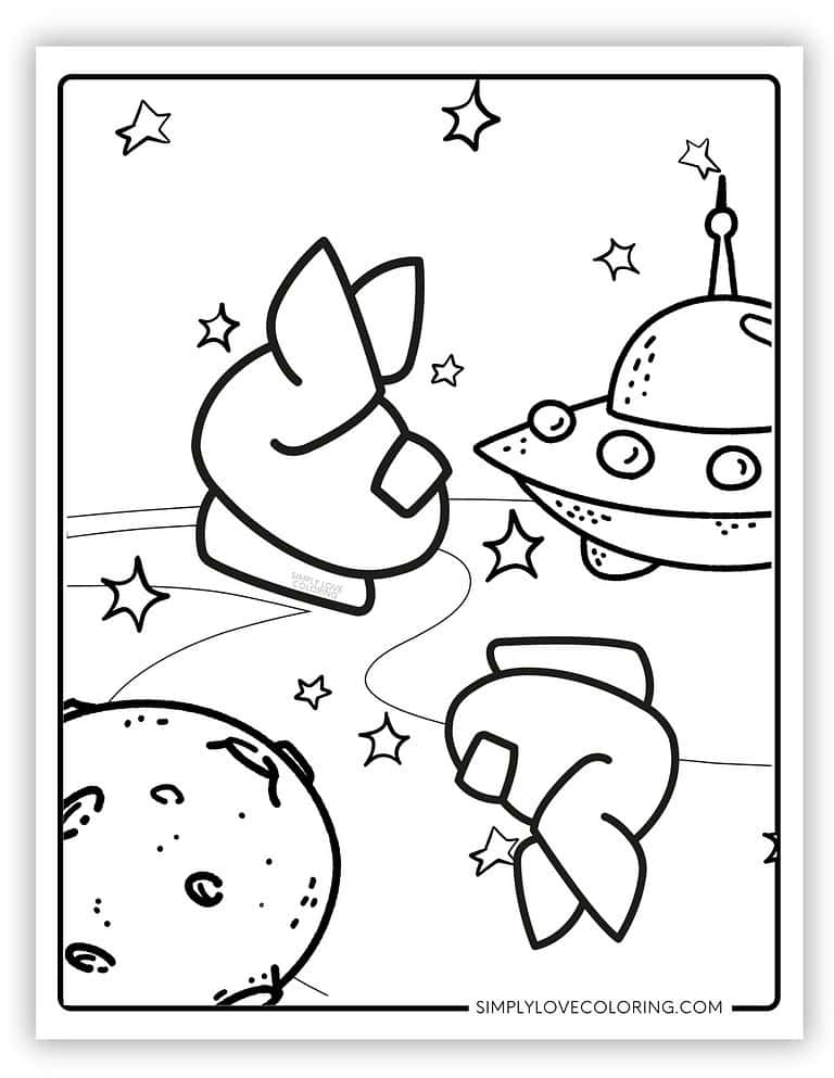 Among Us Coloring Pages (Free PDF Printables) - Simply Love Coloring