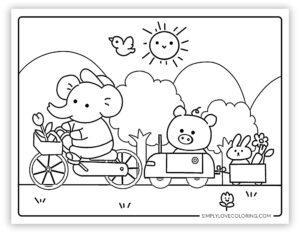 42 Cute Coloring Pages (Free PDF Printables) - Simply Love Coloring