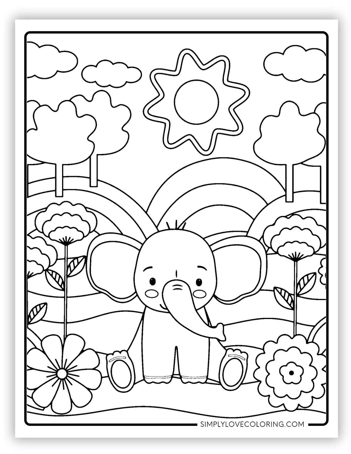 42 Cute Coloring Pages (Free PDF Printables) - Simply Love Coloring