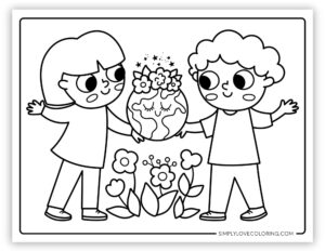 17 Earth Day Coloring Pages (Free PDF Printables) - Simply Love Coloring