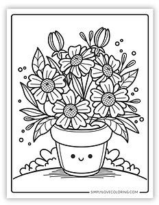 42 Cute Coloring Pages (Free PDF Printables) - Simply Love Coloring