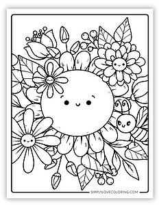 42 Cute Coloring Pages (Free PDF Printables) - Simply Love Coloring