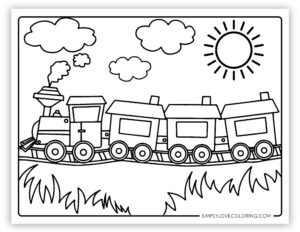 Train Coloring Pages (Free PDF Printables) - Simply Love Coloring