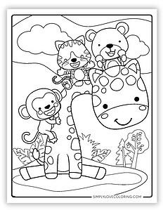42 Cute Coloring Pages (Free PDF Printables) - Simply Love Coloring