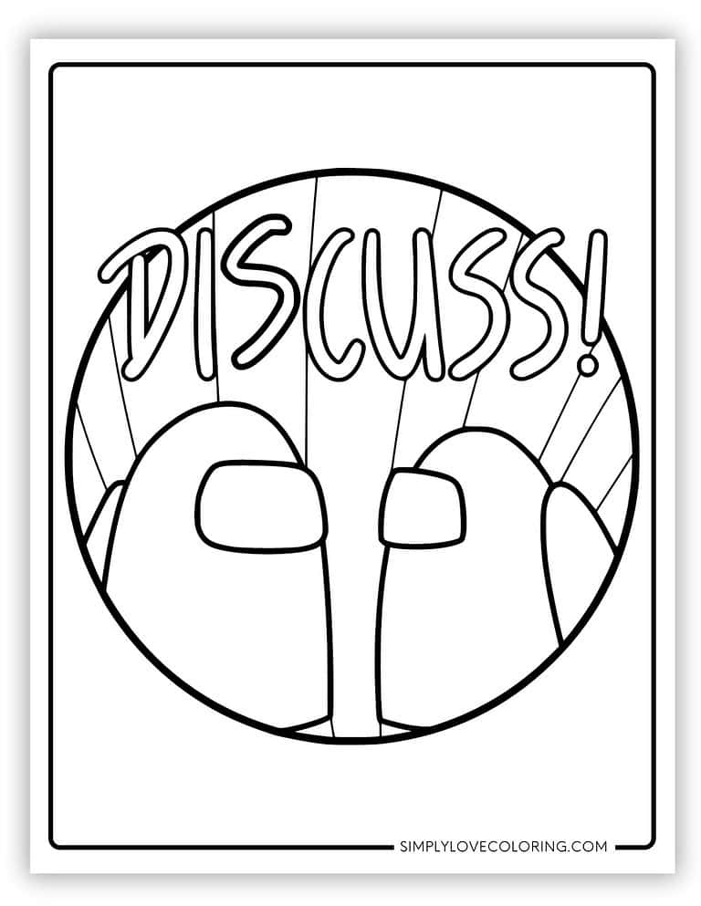 Among Us Coloring Pages (Free PDF Printables) - Simply Love Coloring