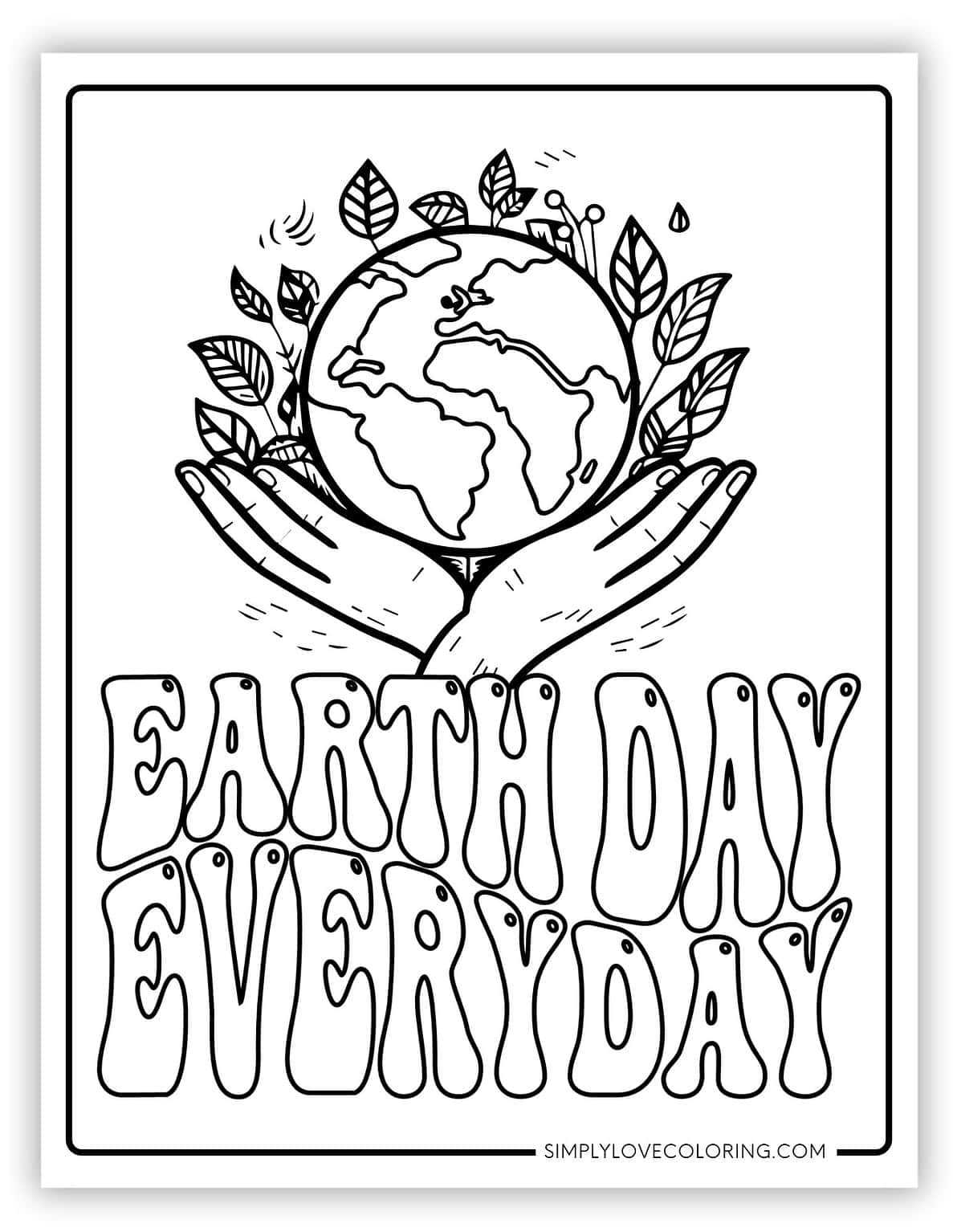 17 Earth Day Coloring Pages (Free PDF Printables) - Simply Love Coloring