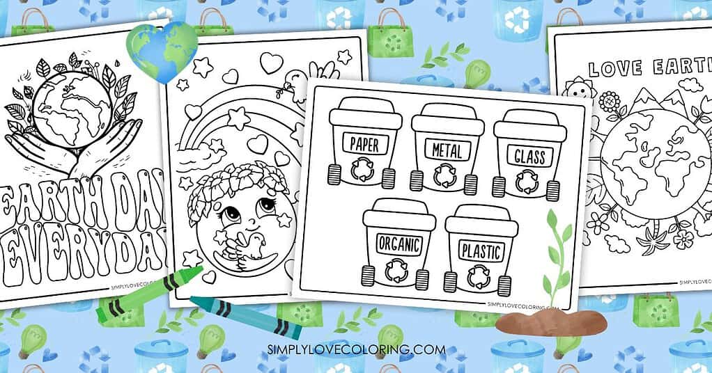 17 Earth Day Coloring Pages (Free PDF Printables) - Simply Love Coloring
