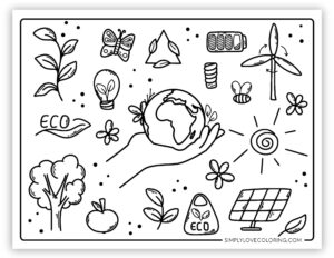 17 Earth Day Coloring Pages (Free PDF Printables) - Simply Love Coloring
