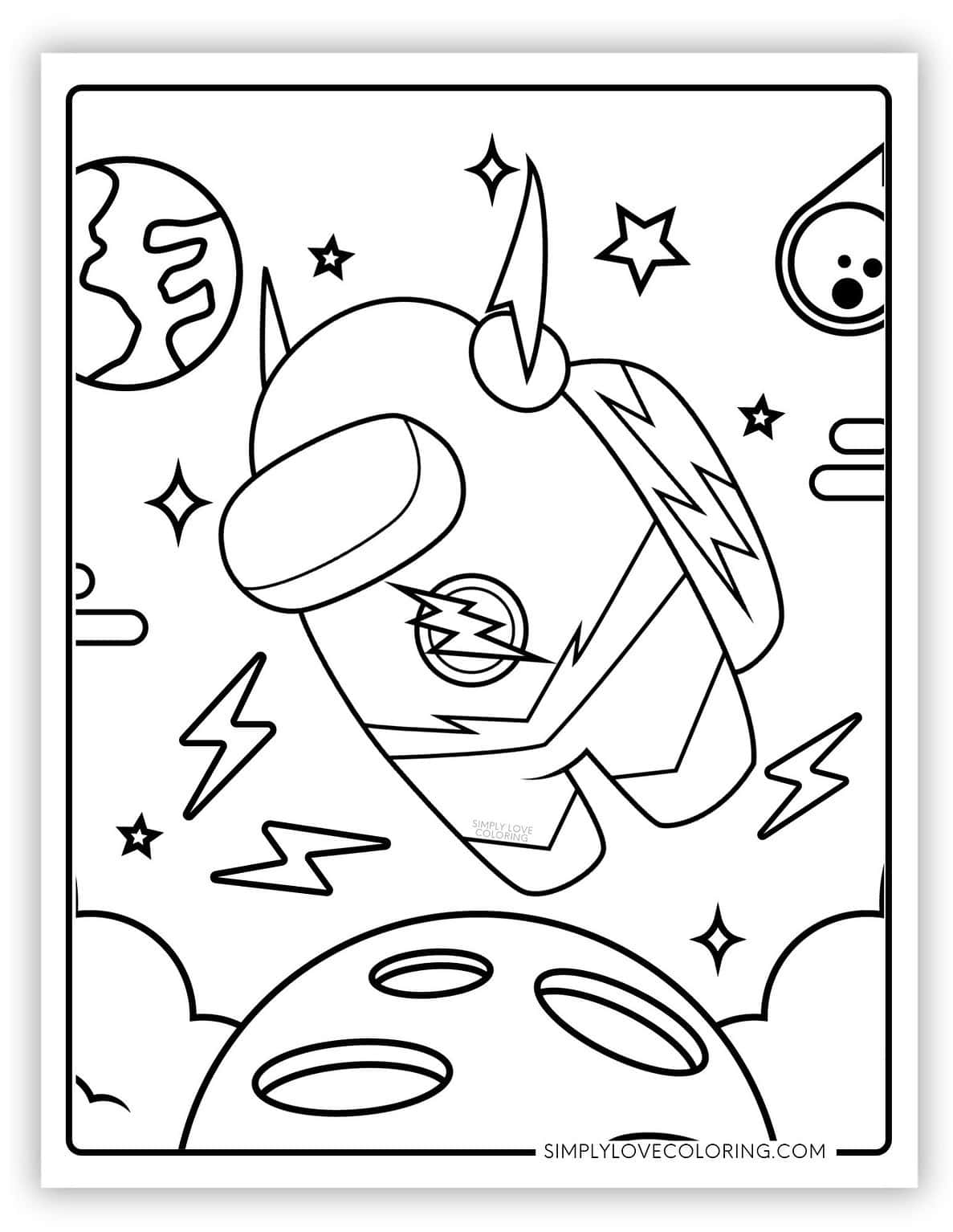 Among Us Coloring Pages (Free PDF Printables) - Simply Love Coloring